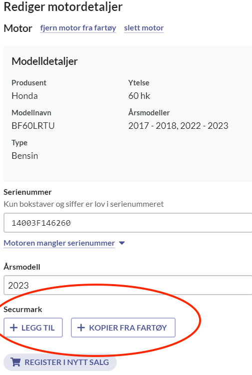 Slik registrerer du en ny båt og motor (båtpakke) – Securmark